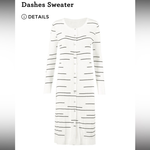 CAbi | Sweaters | Cabi Dashes Sweater Duster Cotton Button Down | Poshmark